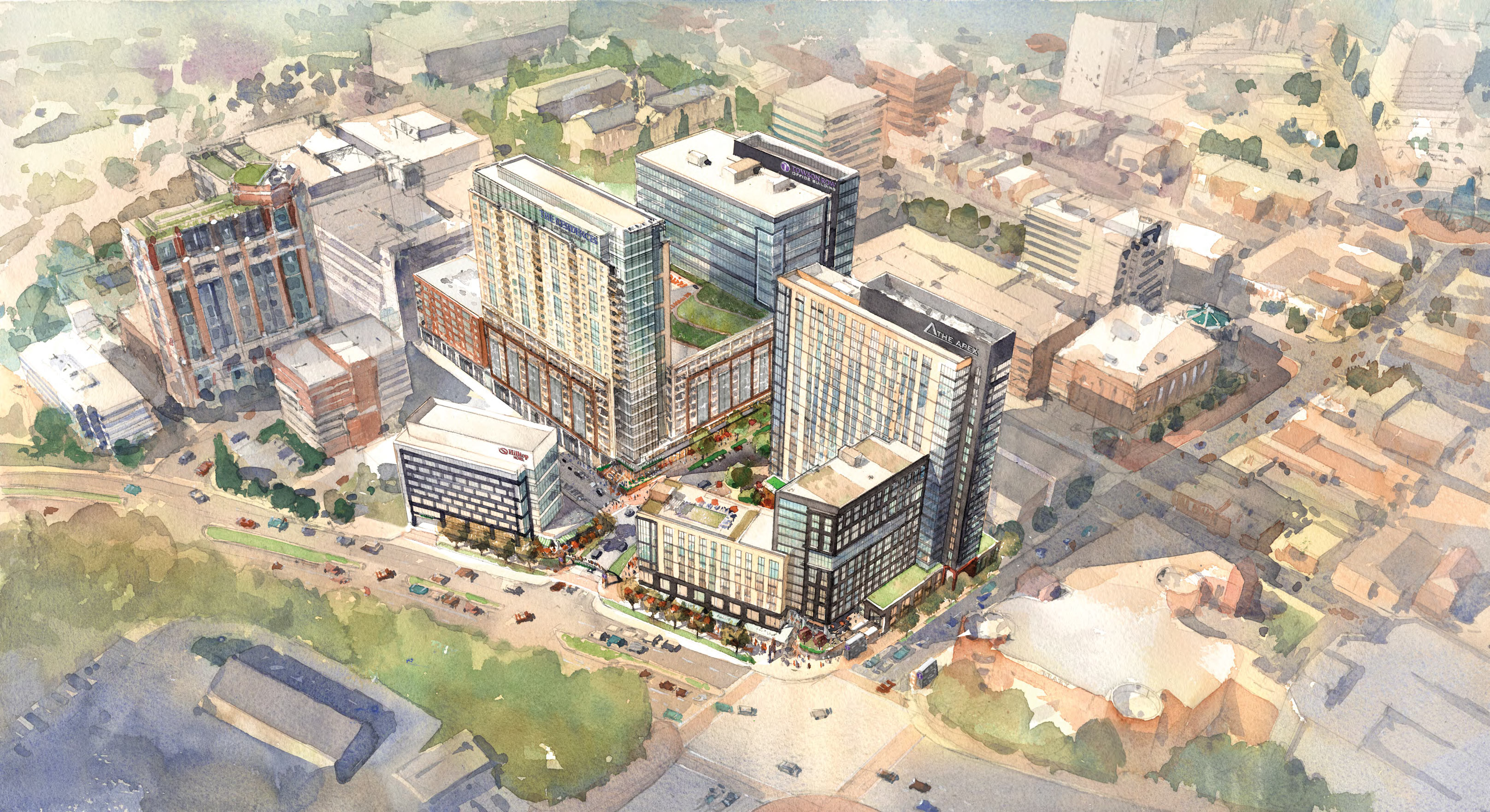Towson Row mixed-use development site debuts