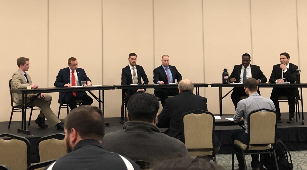 Student political groups debate guns, drugs and taxes