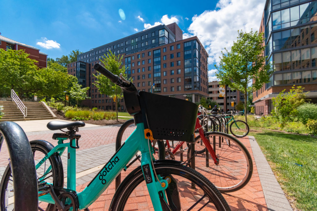 TU bikeshare gets new look; Towson switches from SPIN bikes to Gotcha
