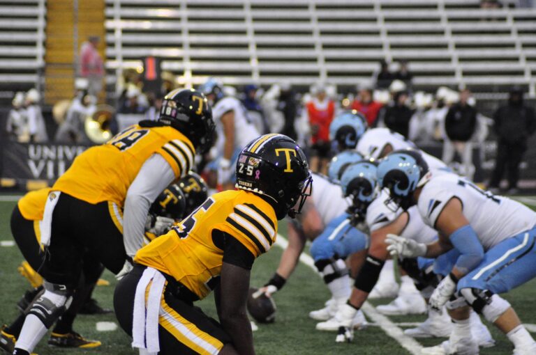 TU Football upsets University of Rhode Island in homecoming game