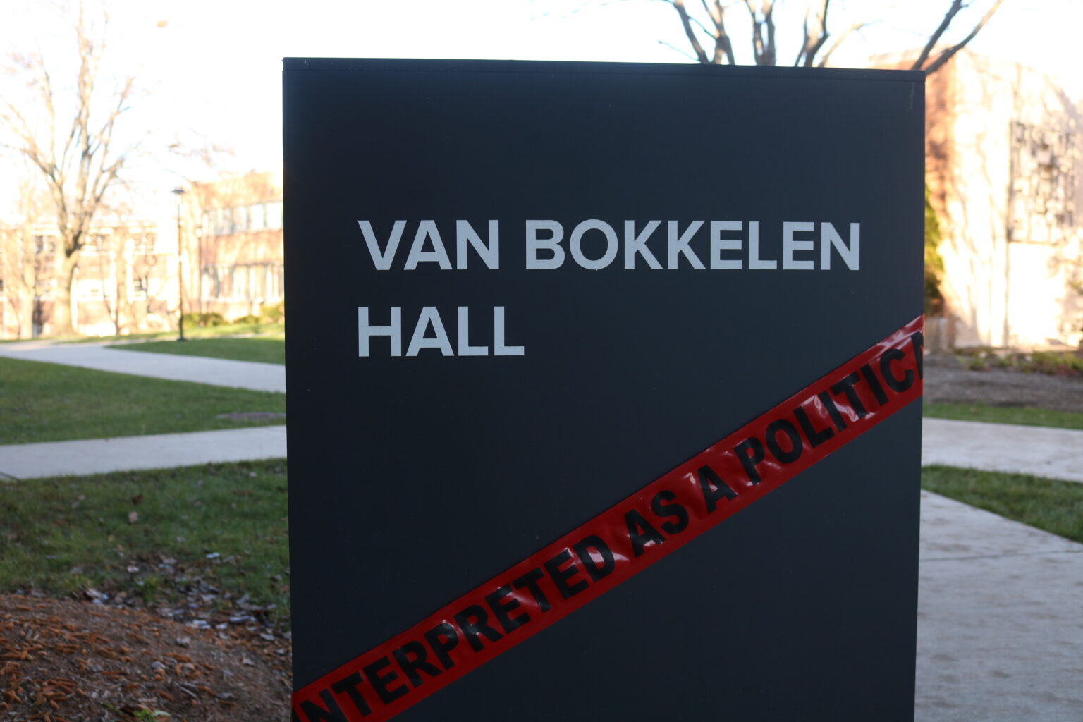 Towson holds dedication ceremony for Vatz auditorium; protests occur