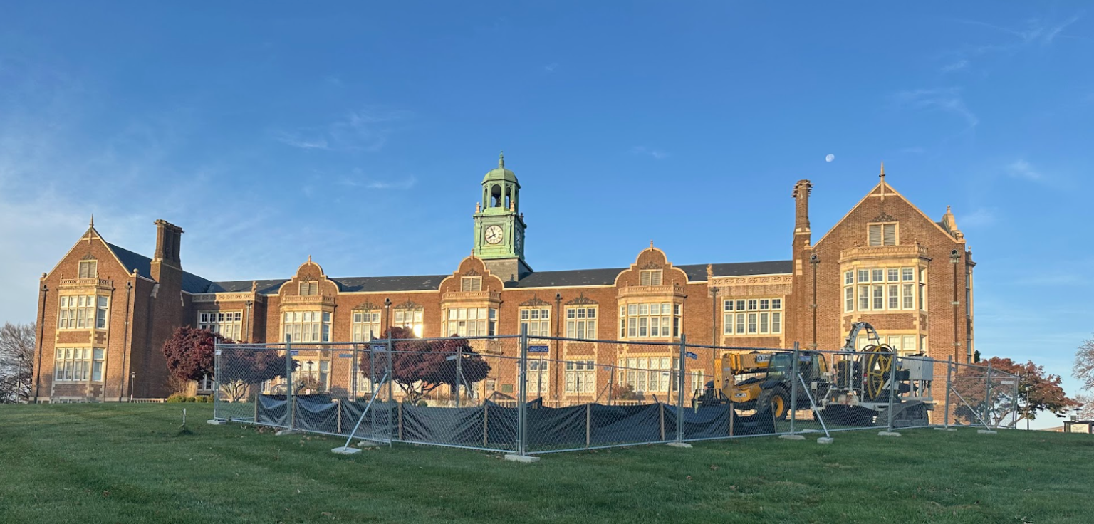 Towson University installs geothermal test wells outside Stephens Hall